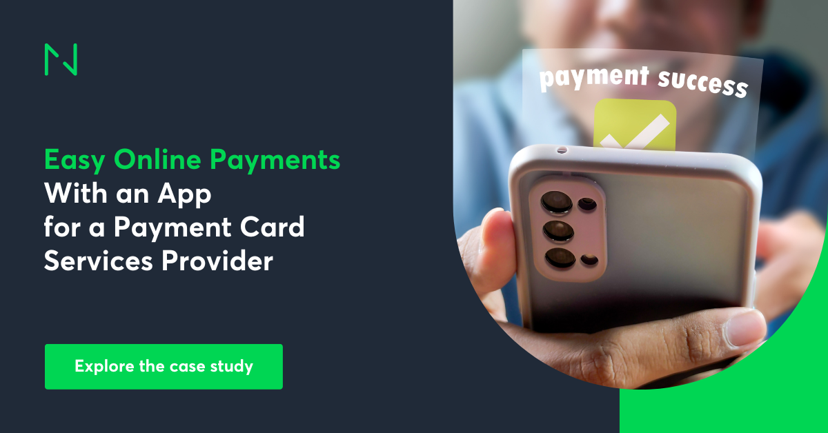 Easy Online Payments With an App for a Payment Card Services Provider